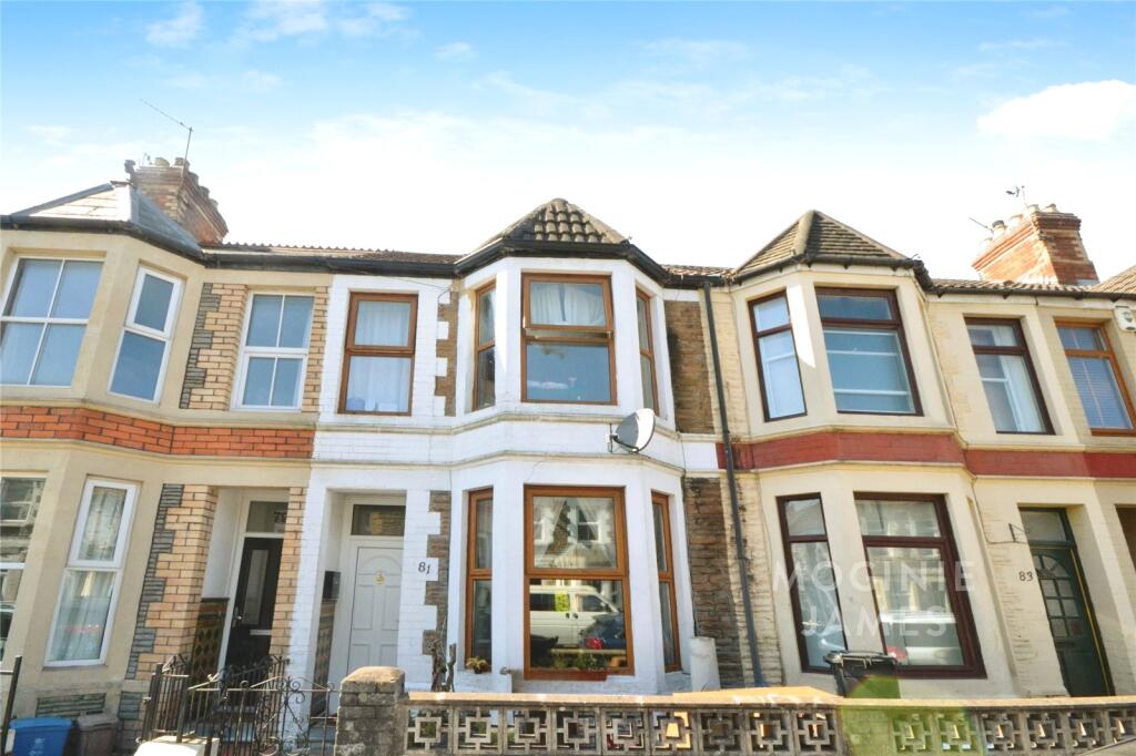 3 bedroom terraced house for sale in Arabella Street, Roath, Cardiff, CF24