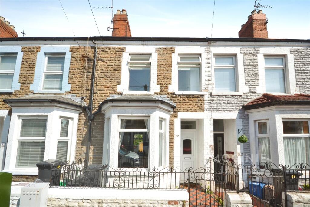 3 bedroom terraced house for sale in Glenroy Street, Roath, Cardiff, CF24