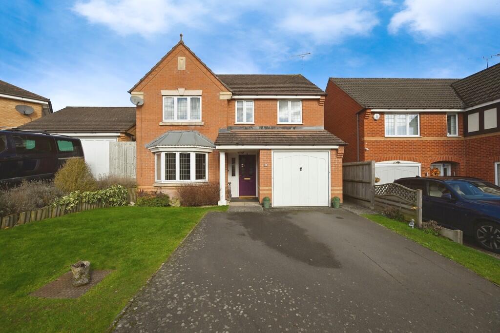 4 bedroom detached house for sale in Whimbrel Close, Coton Park, Rugby ...