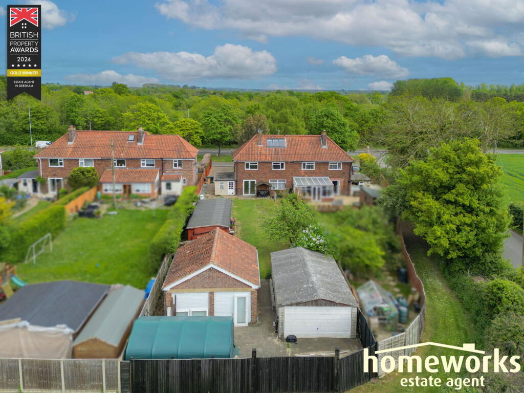 3 bedroom semi-detached house for sale in Yaxham Road , Dereham ...