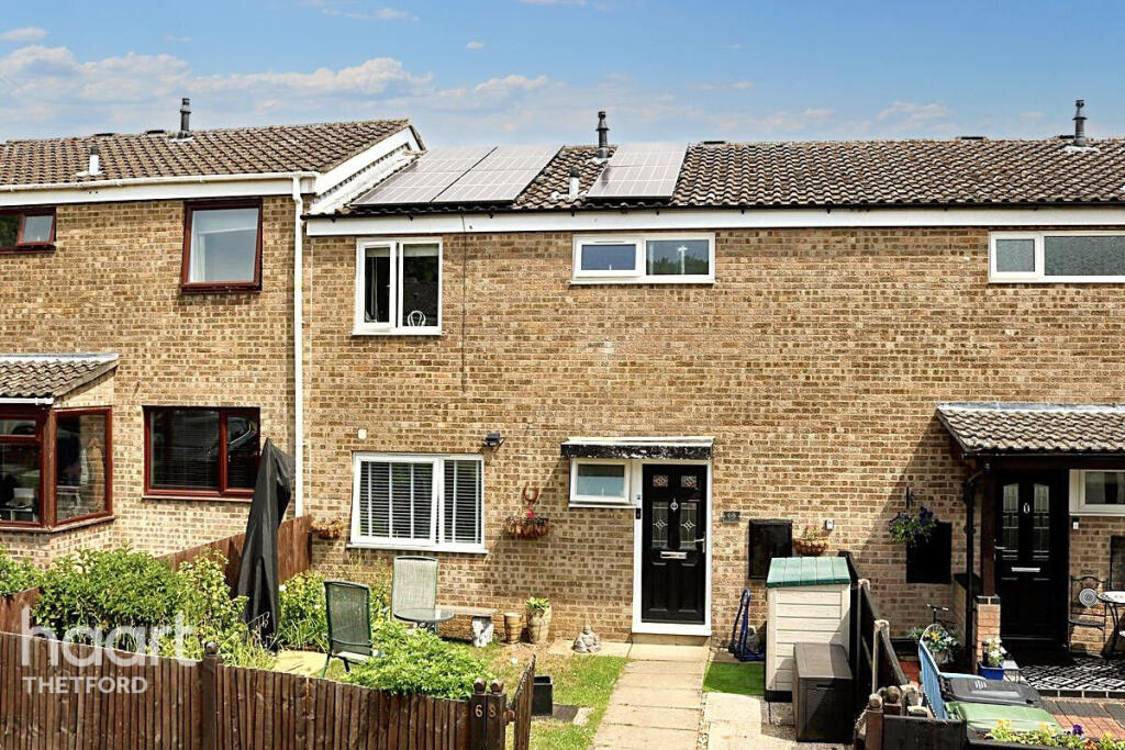3 bedroom terraced house for sale in Anne Bartholomew Road, Thetford, IP24