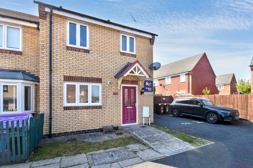 3 bedroom semi-detached house for sale in Folkestone Drive, Corby, NN18 ...