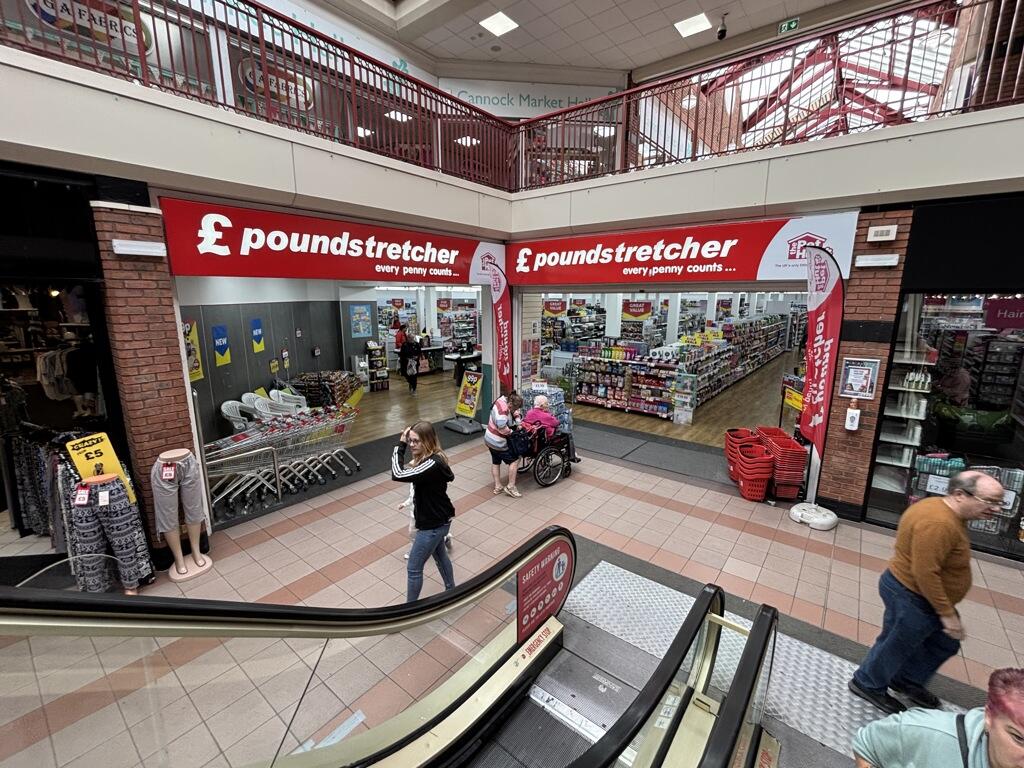 Retail property shopping centre to lease in Unit 15, Cannock Shopping ...