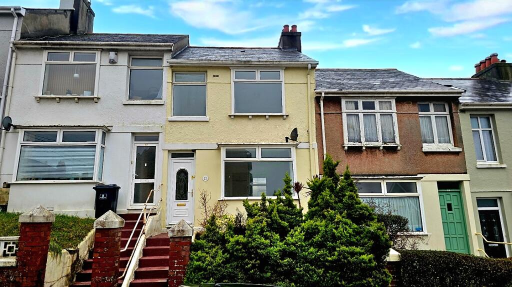3 bedroom terraced house for sale in Sturdee Road, Plymouth, PL2