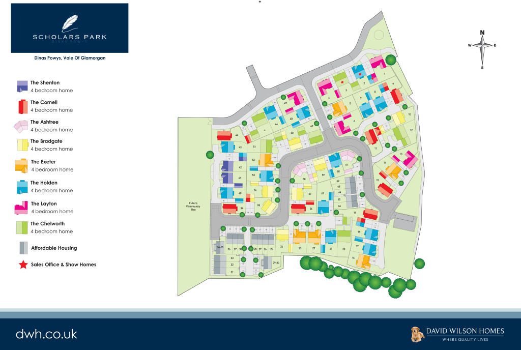 Contact Scholars Park New Homes Development by David Wilson South Wales