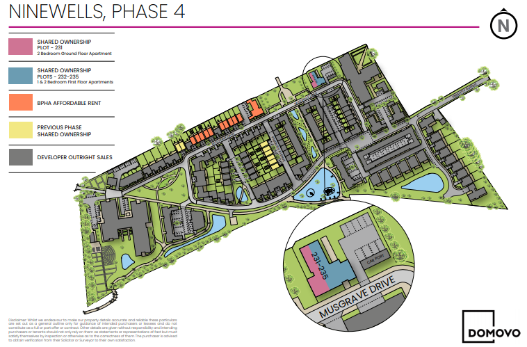 Contact Ninewells New Homes Development by Domovo