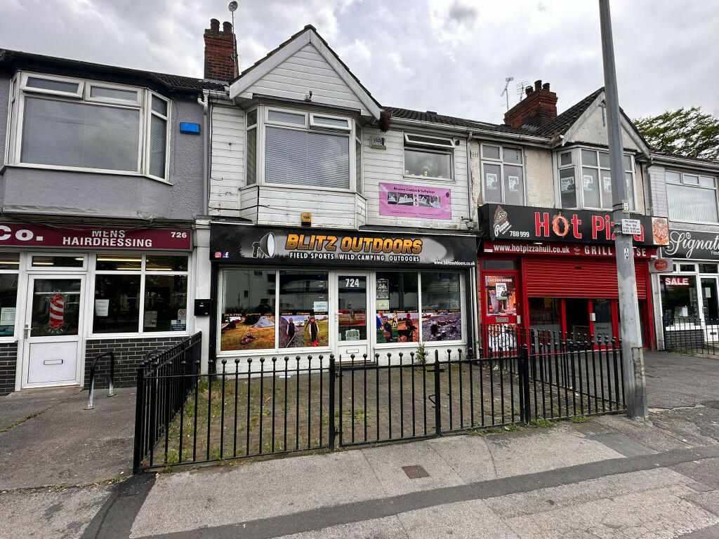 High street retail property to lease in 724 Holderness Road, Hull, East ...