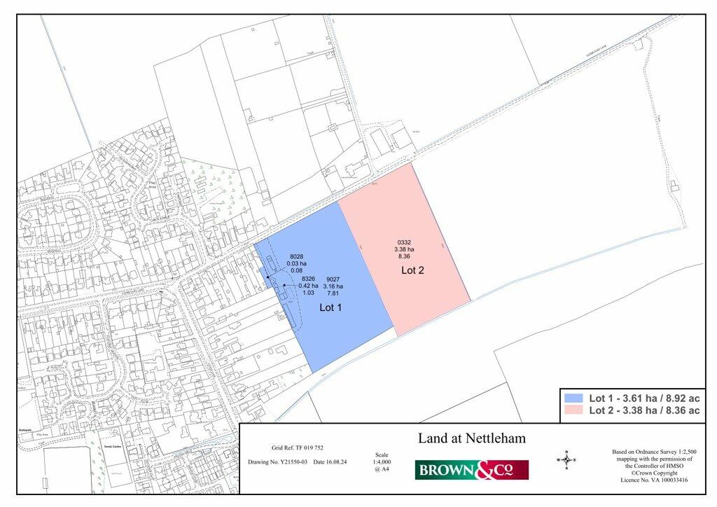 Farm land for sale in Lot 1, Sudbrooke Lane, Nettleham, Lincoln ...