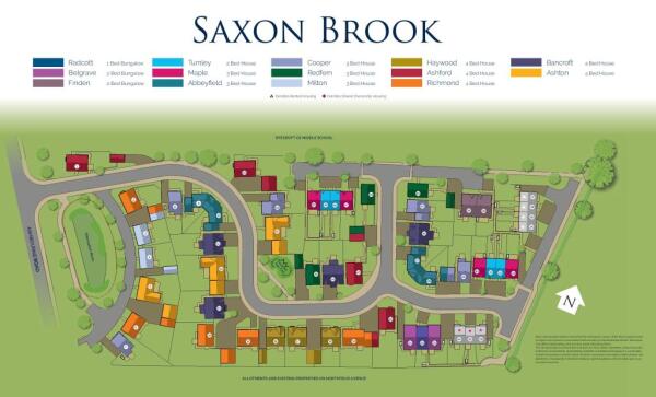 Contact Saxon Brook New Homes Development by Wheeldon Brothers Ltd