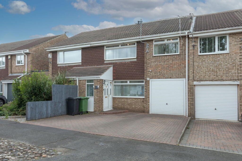 3 bedroom semi-detached house for sale in Burnside, Ashington, NE63 9UF ...