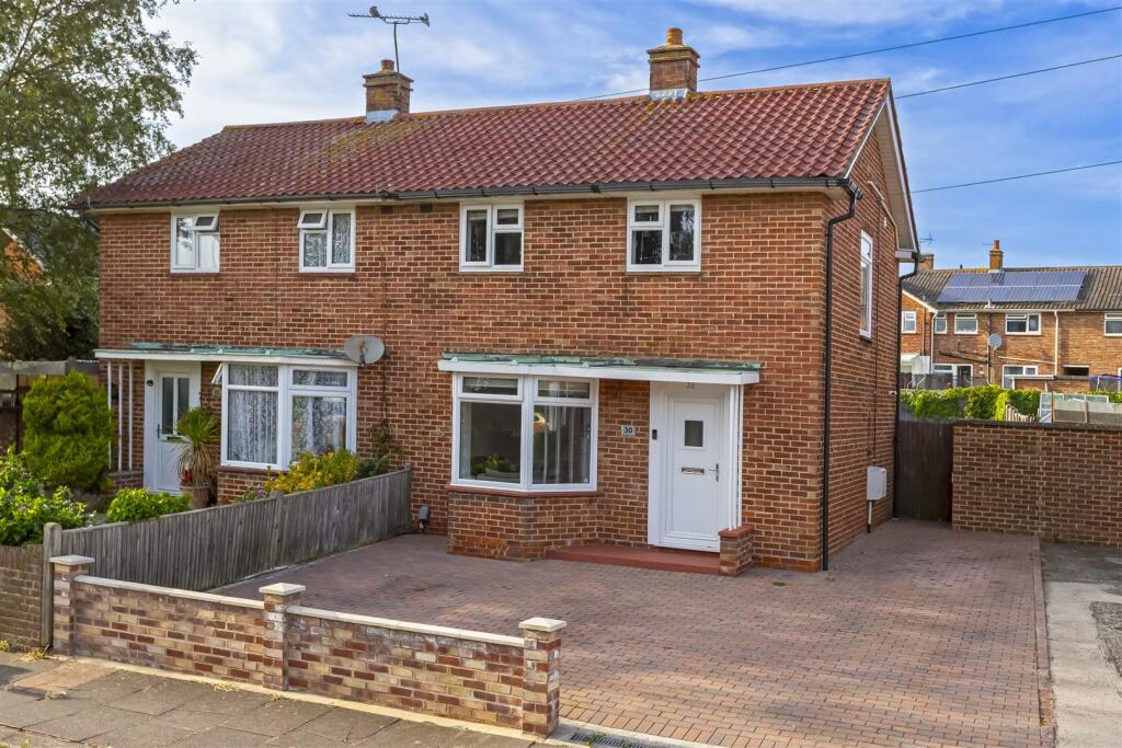 2 bedroom semi-detached house for sale in Bramble Lane, Worthing, BN13 ...