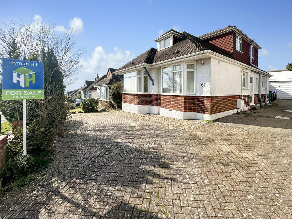 6 bedroom detached bungalow for sale in Overhill, Southwick, BN42