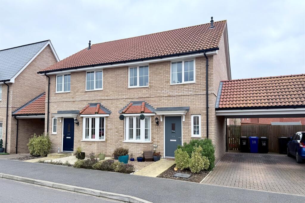 3 bedroom semi-detached house for sale in Larch Way, Red Lodge, Bury St ...