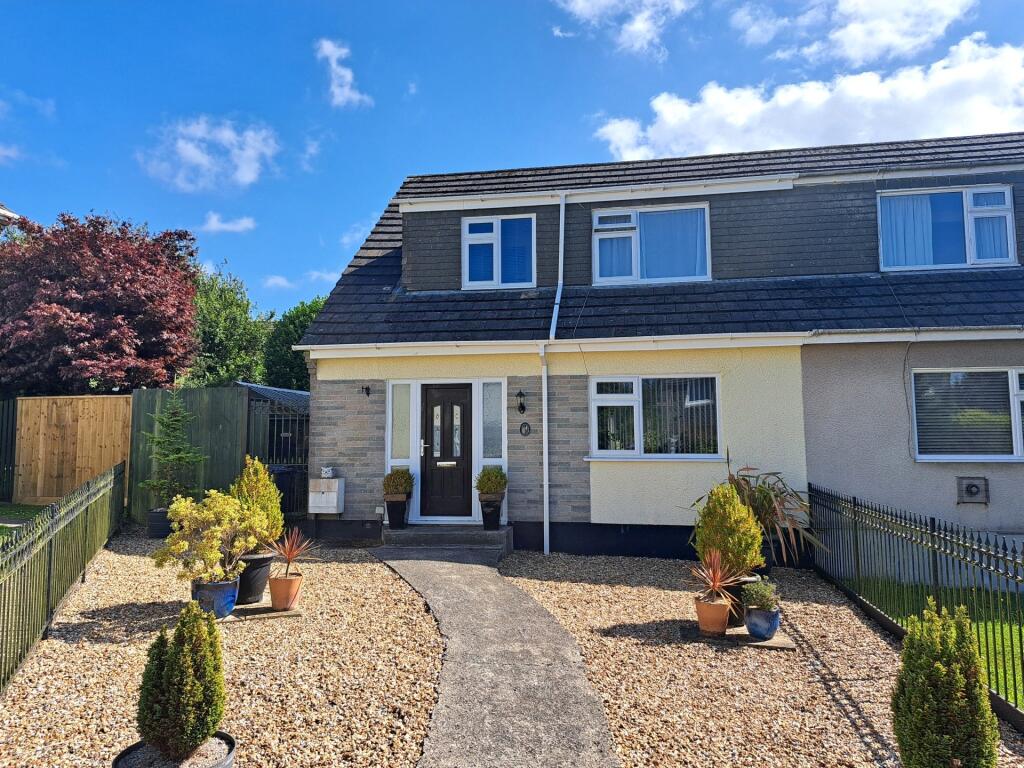 3 bedroom semi-detached house for sale in Longfield Close, Callington ...
