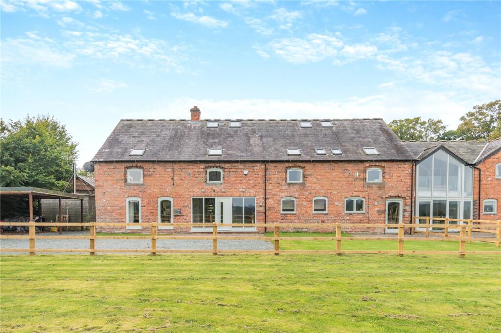 5 bedroom barn conversion for sale in Whitewood Lane, Kidnal, Nr Malpas ...