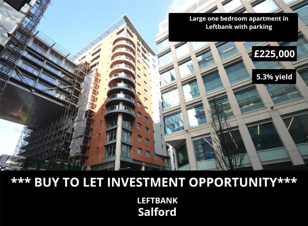 1 bedroom apartment for sale in Leftbank, Manchester, Greater ...