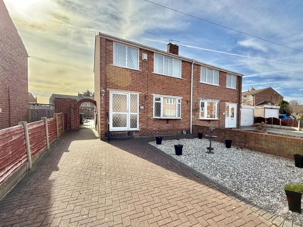 3 bedroom semi-detached house for sale in Doles Crescent, Royston ...