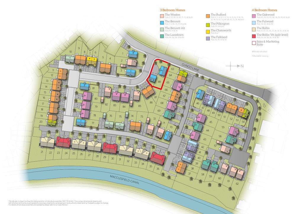 Contact Waterways 1831 New Homes Development by Bellway Homes (Manchester)