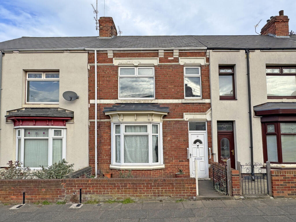 3 bedroom terraced house for sale in Brougham Terrace, Hartlepool, TS24 ...