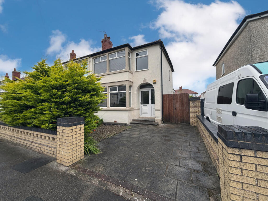 3 bedroom semi-detached house for sale in Merlyn Road, Cleveleys, FY5