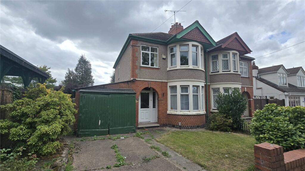 3 bedroom semi-detached house for sale in Jackers Road, Longford, Coventry, West Midlands, CV2