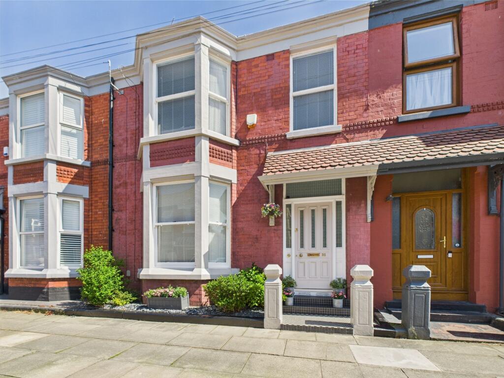 4 bedroom terraced house for sale in Ashbourne Road, Aigburth ...