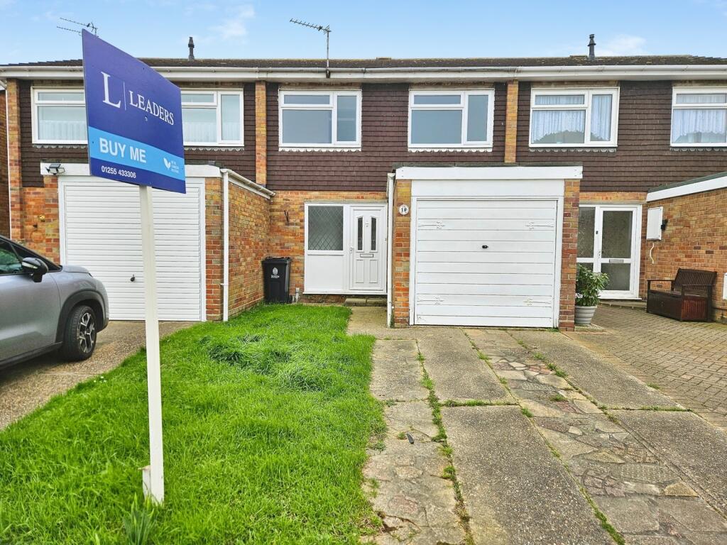 3 bedroom terraced house for sale in Towse Close, Clacton-on-Sea, Essex ...