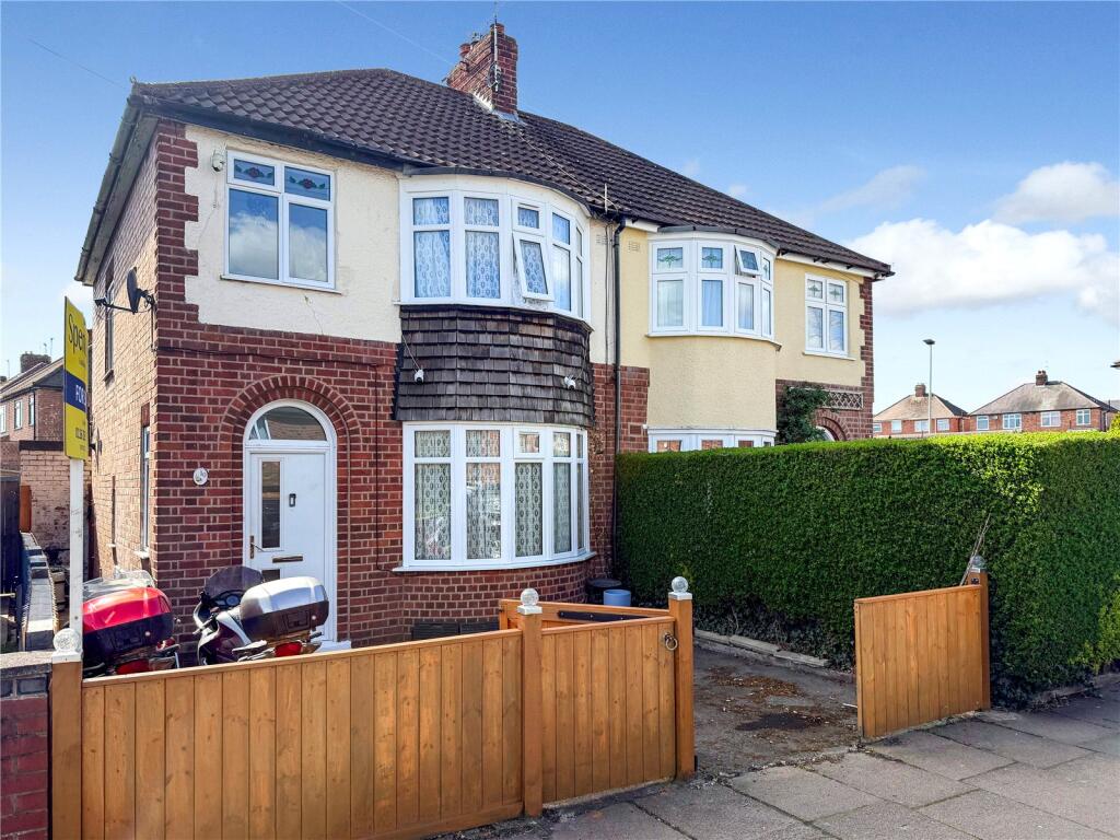 3 bedroom semi-detached house for sale in Burnaston Road, Leicester ...