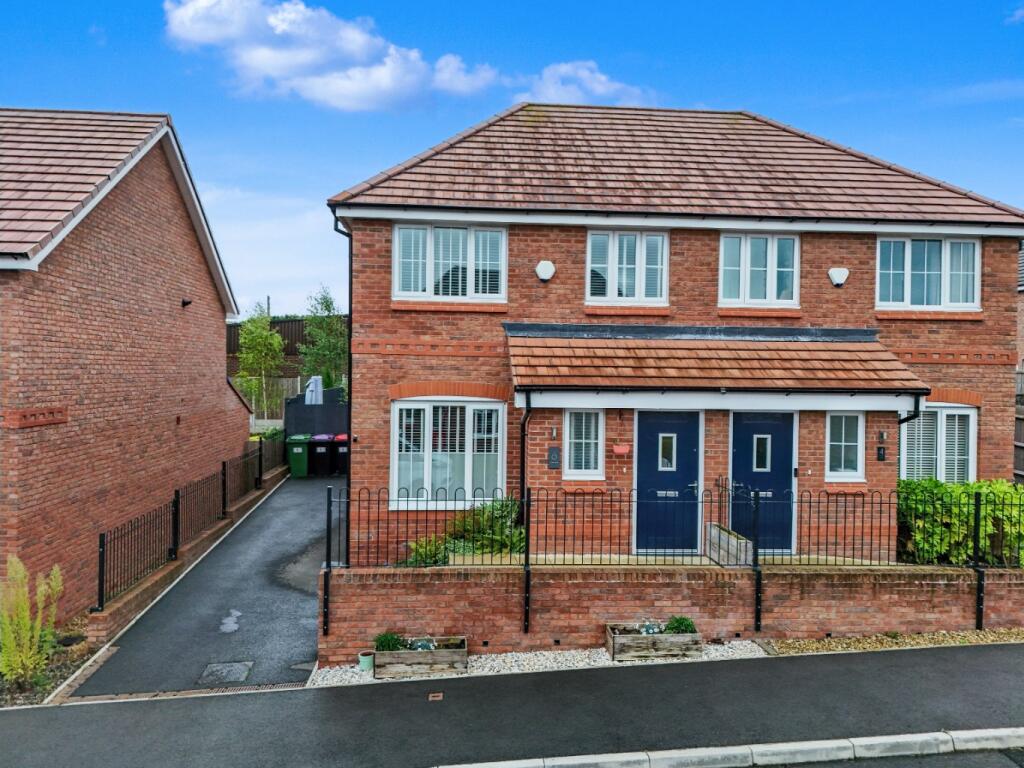 3 bedroom semi-detached house for sale in Mary Lewis Close, Arleston ...