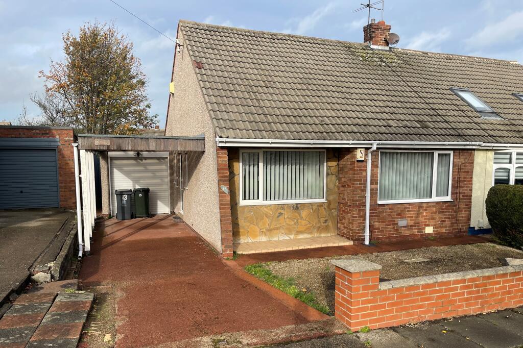 2 bedroom semi-detached bungalow for sale in Langley Avenue, Shiremoor ...