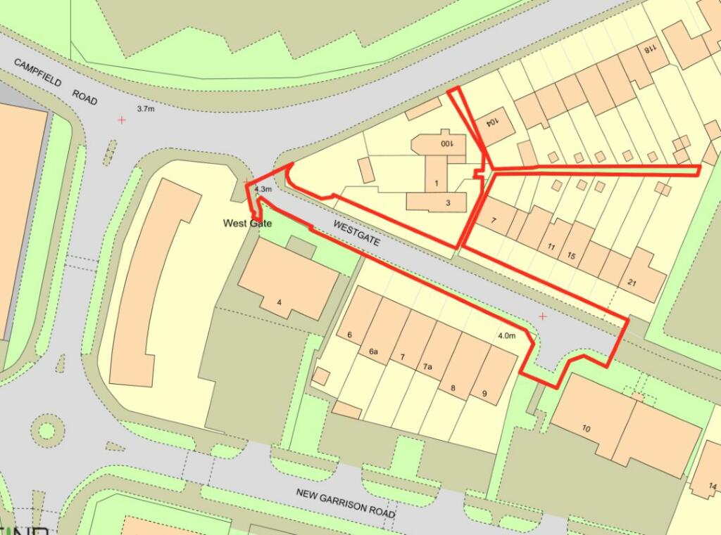 Land for sale in Road and Alleyways at, Westgate, Shoeburyness ...